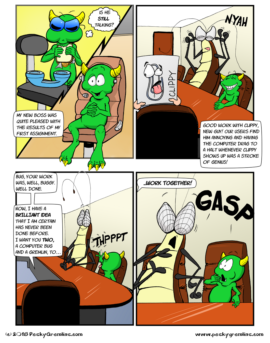 Pesky Gremlins Comic 396 – Radical Idea - Pesky Gremlins