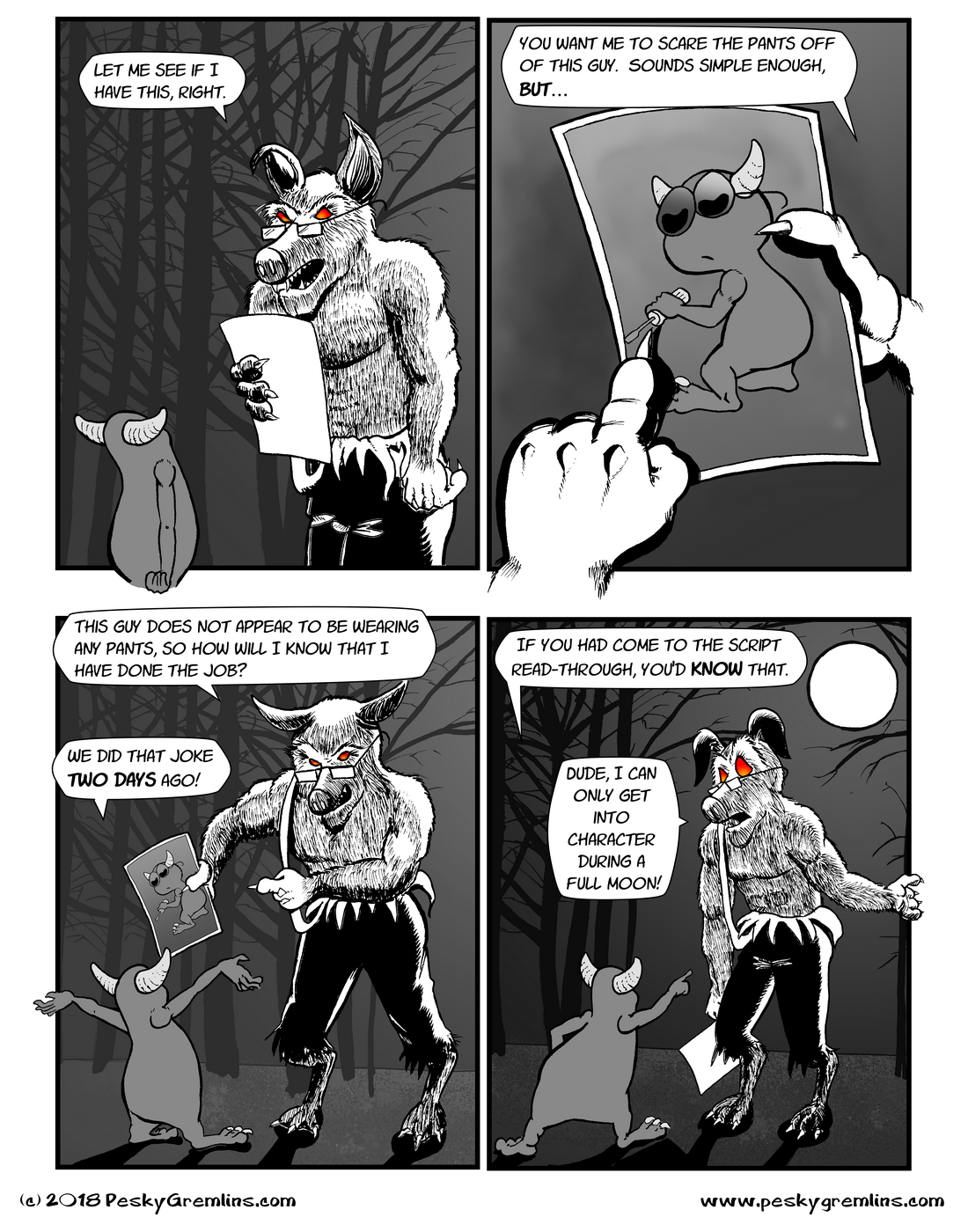 Pesky Gremlins Comic 423 – Character Actor - Pesky Gremlins